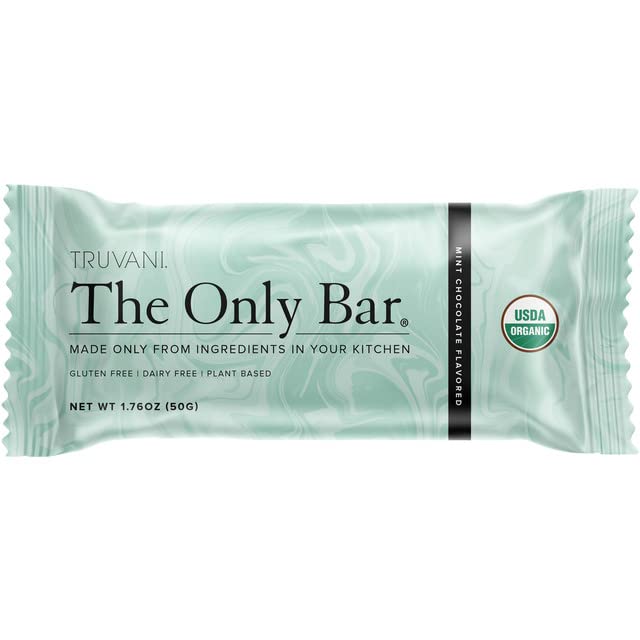 Amazon.com: Truvani Plant-Based Snack Bar - Mint Chocolate Only Bar ...