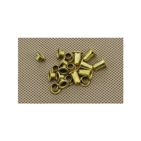 Amazon.com: uxcell Hollow Rivet,2mm x 4mm Through Hole Copper Hollow ...