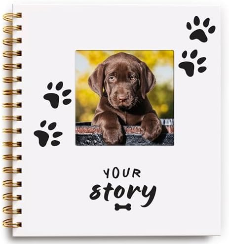 Amazon.com: New Puppy Gift | Dog Memory Book & Keepsake Photo Album ...