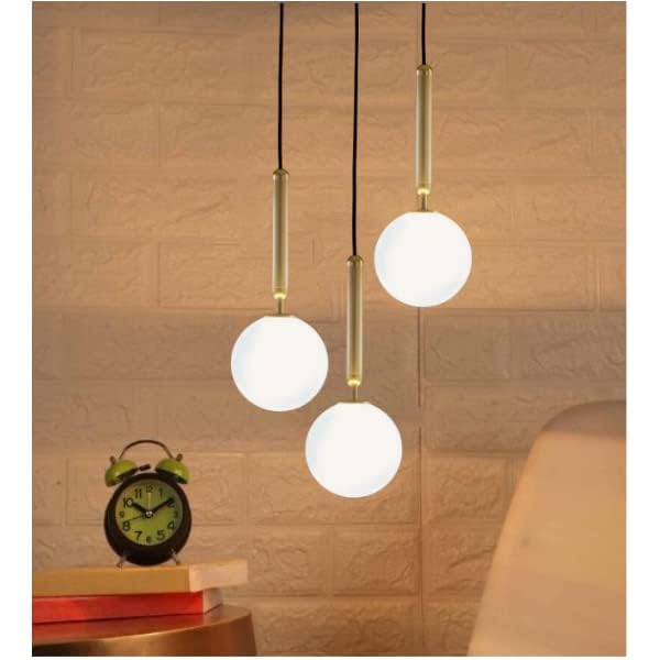 Buy GENREE Gold 8051 Round THAALI Cluster Pendant Light/Cluster Hanging ...