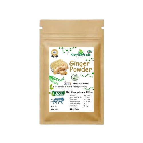 Nutriesfoods Dry Ginger Powder | Pure & Organic Zingiber Officinale ...