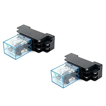 Amazon.com: Dahszhi DPDT Power Relay Electromagnetic Relay IEC255 DC 12V Coil 8 Pin with Socket ...