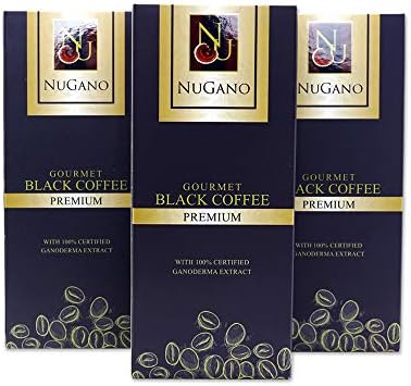Amazon.com: 3 Boxes (30 sachets/box)Nugano Ganoderma Black Coffee with ...