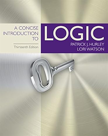 Amazon.com: A Concise Introduction to Logic: 9781305958098: Hurley ...