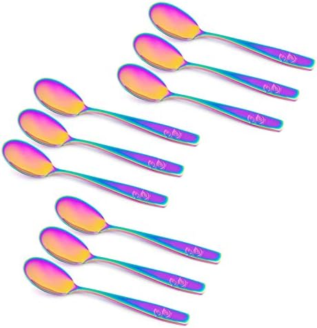 Amazon.com: PLASKIDY Plastic Kids Spoons Set of 18 -Toddler Spoons BPA ...