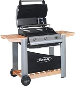 Amazon.com: Outback Spectrum Hooded 3 Burner Gas BBQ with Advanced ...