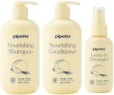 Amazon.com: Pipette Kids Daily Haircare Trio, Pack of 3, Includes Leave ...