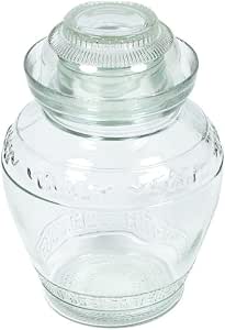Traditional Glass Food Fermenting Jar with Water Seal Airlock Lid Glass ...