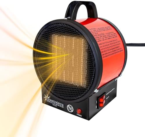 Sunnydaze Chauffage utilitaire électrique portable 120 V pour garage ...