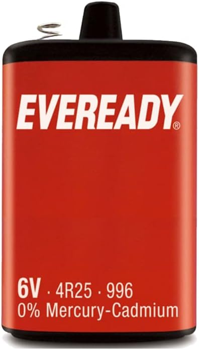 2x EVEREADY 4R25RZ/B 6v PJ996 Torch Lantern Battery 6 Volt 908 996 430 ...