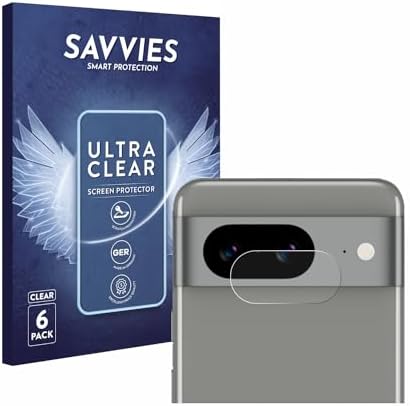 Savvies 6 Pack Screen Protector compatible with Google Pixel 8 (ONLY ...