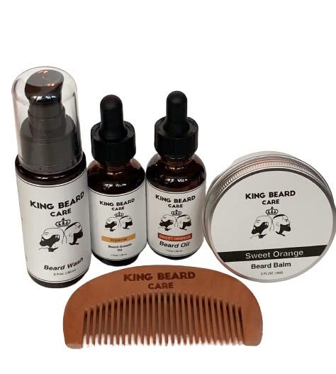 Amazon.com: King Beard Care: Beard Growth & Maintenance Kit Premium All ...