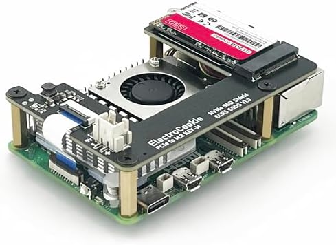 ElectroCookie PCIe to M.2 NVMe SSD Card for Raspberry Pi 5 - Supports ...