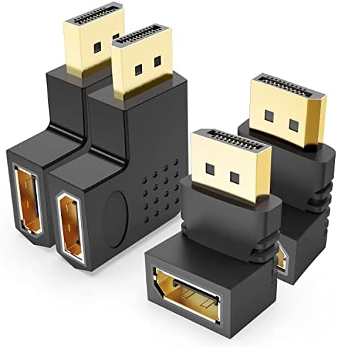 Amazon.com: 8K DisplayPort 1.4 Adapter 90 Degree and 270 Degree Gold ...