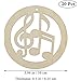 Amazon.com: JANOU 20pcs Music Notes Shaped Wood DIY Craft Cutouts ...