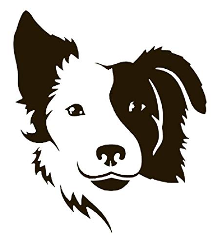 Amazon.com - Border Collie Dog Lover Vinyl Sticker Decals (Pack of 2 ...