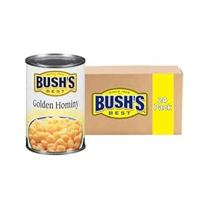 Amazon.com : Bush's Best, Golden Hominy, 15.5 Oz (Pack of 24) : Grocery ...