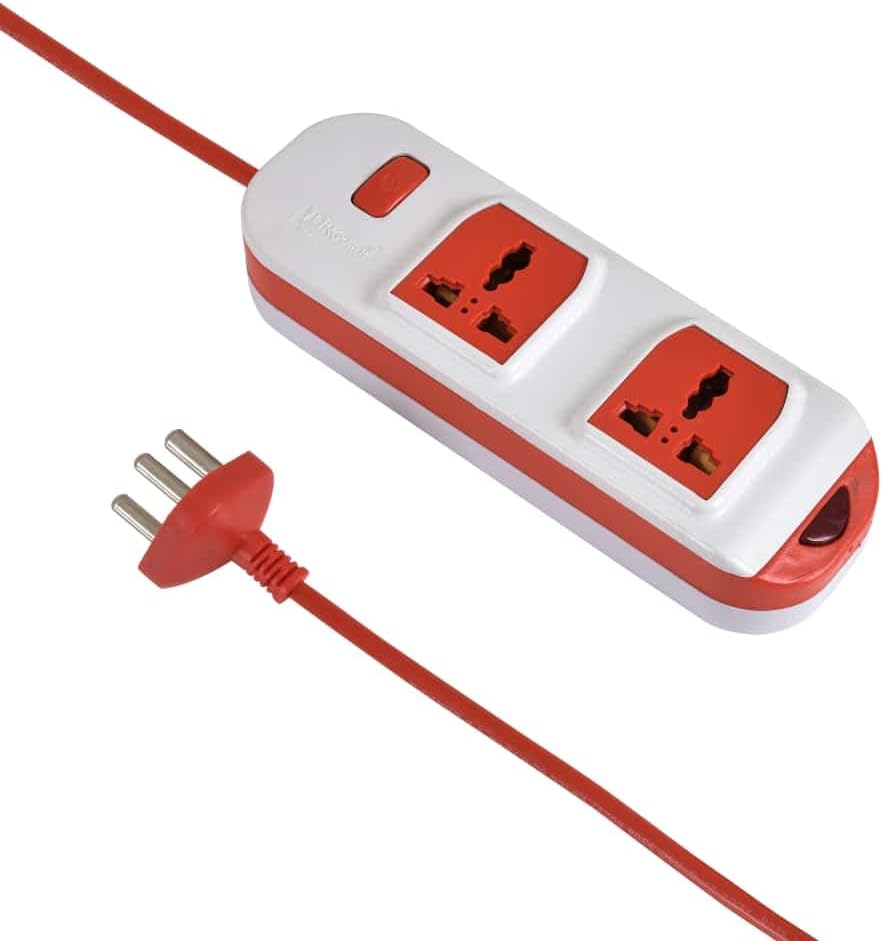 GM 3206 G-On Mini 2 Pin Extension Cord 2.5 Mtr. with Indicator, Safety ...