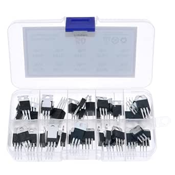 50Pcs 10 Values TO-220 Triode Thyristor Assortment Kit BT136-600E BT137 ...