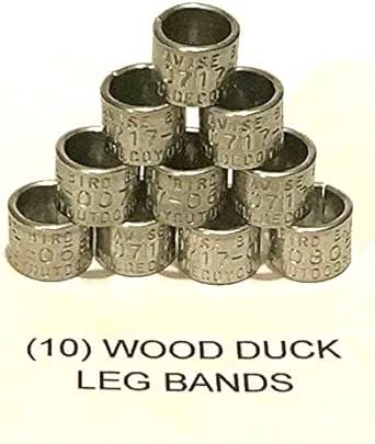 Amazon.com: Wood Duck Leg Bands 10 (Ten) - Duck Bands Size 6, add to ...