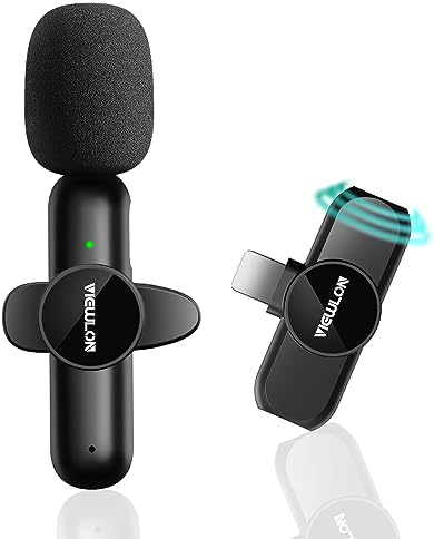 VIEWLON Micro Cravate sans Fil, Double Mini Micro Cravate pour iPhone ...