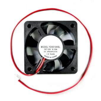 Amazon.com: DAKKZA Cooling Case PC Fan for 50mm x 50mm x 10mm DC 12V 0 ...