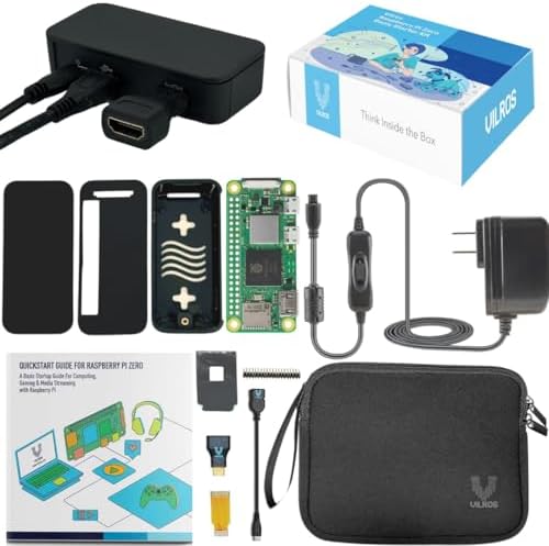 Amazon.com: Raspberry Pi Zero W Basic Starter Kit (Black Case ...