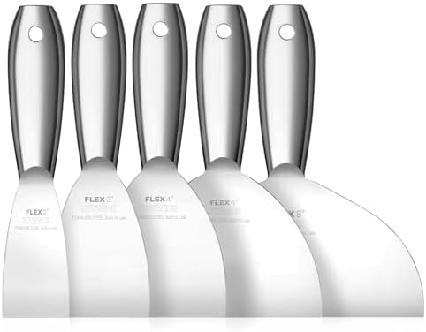 Amazon.com: Juego de cuchillos de masilla, 5 cuchillos de masilla de ...