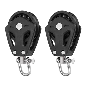 Amazon.co.jp: yacht pulley block, marine pulley 2 (lock) : Industrial ...
