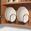 Amazon.com - 4 Pack Kitchen Plate Holder Organizer for Cabinet Space ...