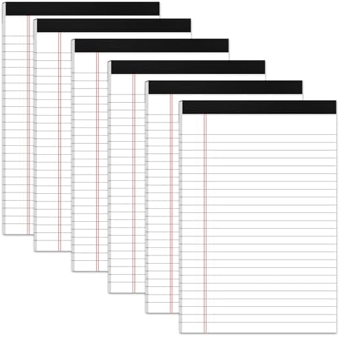 Amazon.com : Yeaqee 50 Pcs 5 x 8 Inch Lined Legal Pads Rainbow Ruled ...