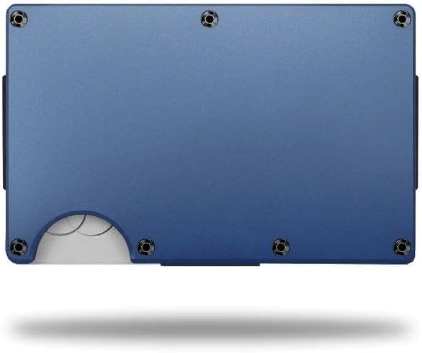 Amazon.com: Bulk Pack of 5 Blank Slim Metal Wallets - Color: Blue ...