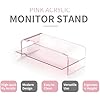 Amazon.com: UTHIN 2 Tier Pink Acrylic Monitor Stand, Premium Computer ...