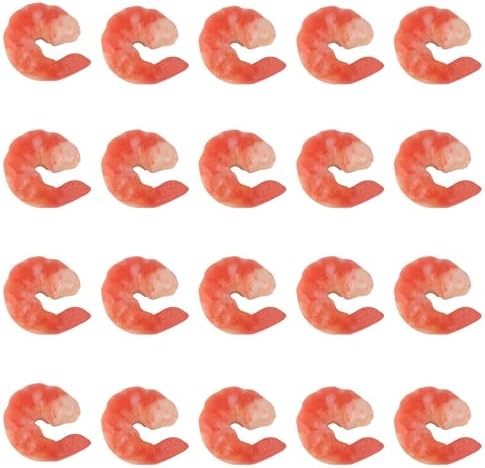 Amazon.com: Hiawbon 15 Pcs Artificial Shrimp Figures Lifelike Plastic ...