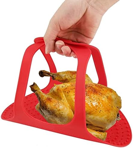 Silicone Turkey Lifter, Reusable Heat Resistant Non Stick Poultry ...