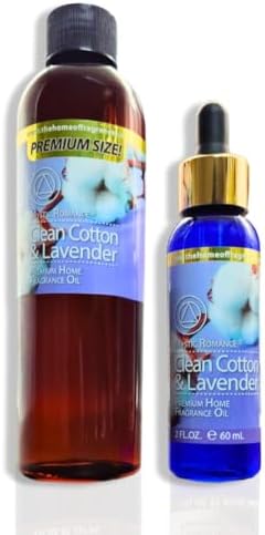Amazon.com: Mystic Romance Clean Cotton & Lavender Fragrance Oil Set ...