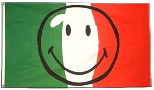Flagge Smiley Italien - 90 x 150 cm : Amazon.de: Garten