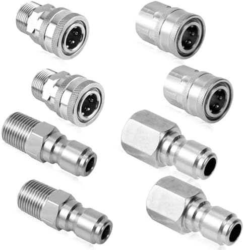 Amazon.com: 8pcs Pressure Washer Fast Connect, 1/4in Pressure Washer ...