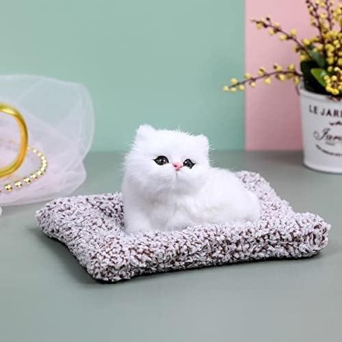 ViaZAID Sitting Cat in Basket Mini Kitten Doll with Meows Sounds by ...