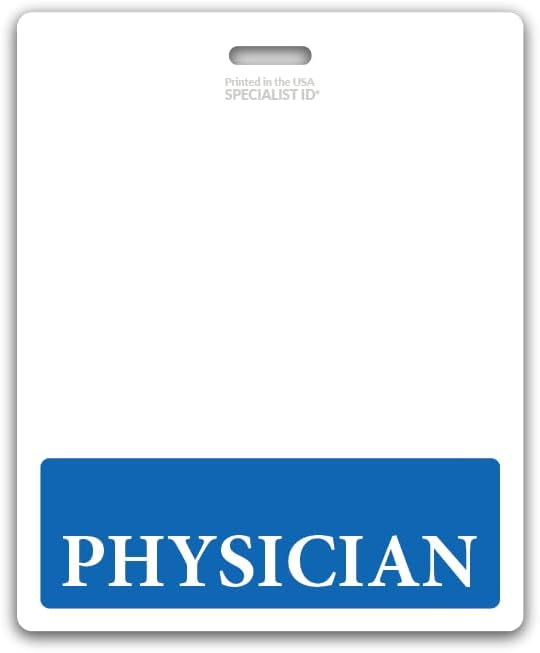 Amazon.com : Oversized Physician Badge Buddy Horizontal - Extra Large ...