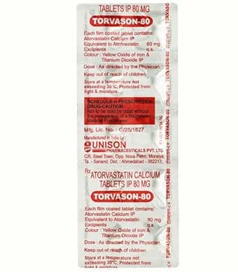Torvason-80 Tablet 10's : Amazon.in: Health & Personal Care