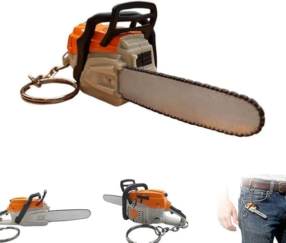 Amazon.com : Mini Chainsaw Keychain Portable Chainsaw Key Ring, Outdoor ...