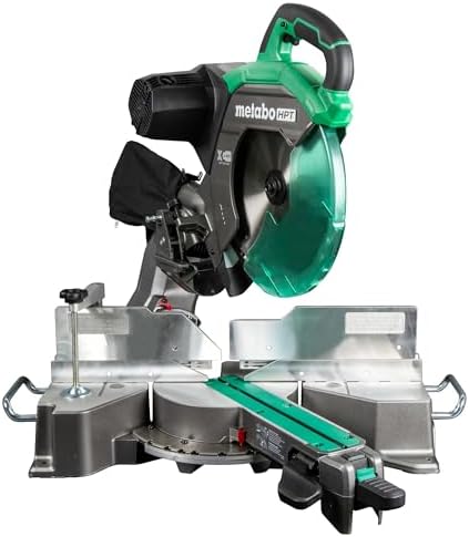 Metabo HPT 12-Inch Sliding Miter Saw, Dual Bevel, Xact Cut Shadow Line ...