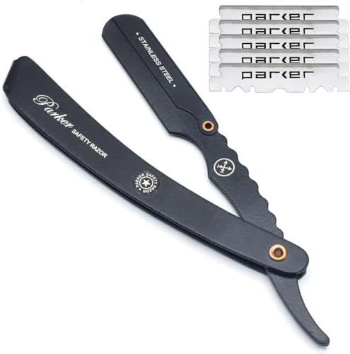 Amazon.com: Parker SRXBLK Stainless Steel Clip Type Barber Straight ...