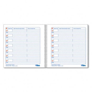 TOPS Spiralbound Voice Message Log Book, Seven Messages per Page BOOK ...