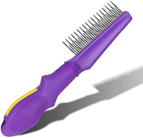 Amazon.com: Stainless Steel Teeth Detangling Pet Comb,Pet Grooming Comb ...