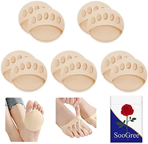 Amazon.com: SooGree 5 Pairs Ball of Foot Cushion,Thicken Forefoot ...