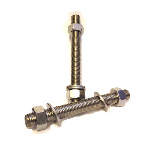 M12 x 195 Threaded bar/Studding (Stainless Steel A4) Pack Size : 1 ...