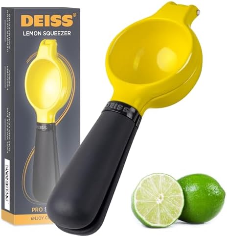 Amazon.com: Deiss Pro Heavy-Duty Metal Lemon Squeezer - Max Juice ...