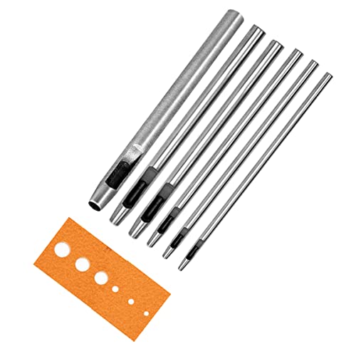 Snapklik.com : WUTA 6Pcs Hollow Punch Leather Hole Punch Cutter 1mm-5mm ...